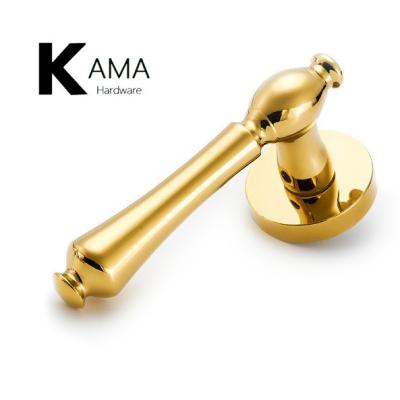 Cina Maniglia spaccata dorata della serratura di porta della mortasa di PVD in lega di zinco per le porte di legno in vendita