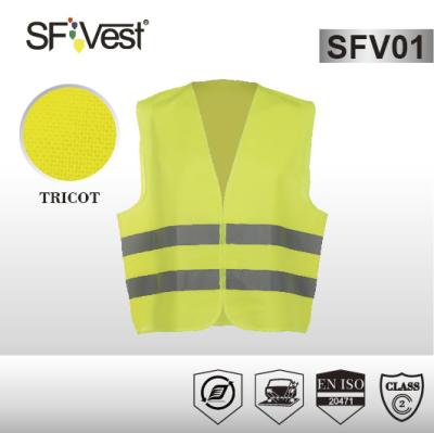 China Roupa reflexiva da segurança da visibilidade alta, veste 100% da segurança do poliéster para o homem, laranja fluorescente ou cal para a noite à venda