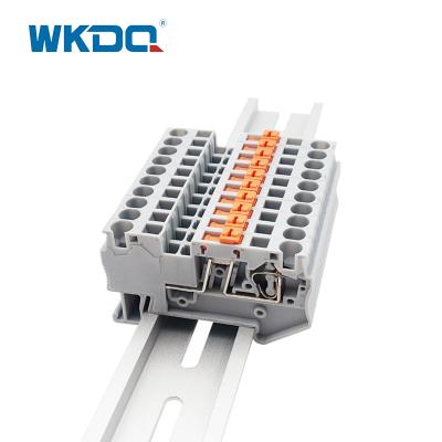 中国 ST 4 - MTのナイフの接続解除のターミナル ブロック400V DINの柵NS 35 販売のため