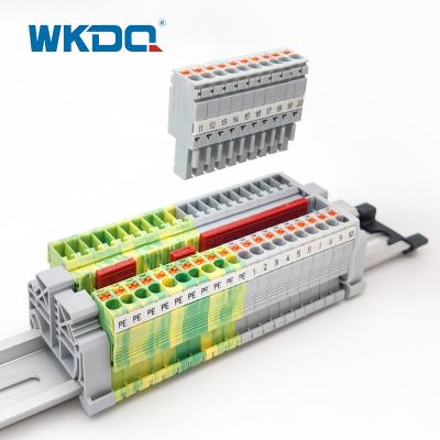 Cina JPT 2.5/1P Plug In Connection Terminal Block Quick CE Certificate For Self Assembly in vendita