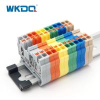 China JPT 2.5 Feed Through Push In Terminal Block Quick Connect CE Certificate Soft Cable Compact Design for sale