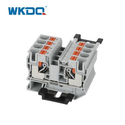 Cina JPT 10 Terminal Block Push In Connecting Din Rail Mounted 10 Mm in vendita