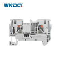 China DIN Rail 4sqmm Spring  Push In Terminal Block for sale
