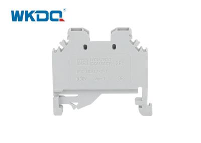 China Marcação Center dos conectores do bloco terminal da mola do fio da montagem do trilho 281-101 para as caixas de distribuição Cor cinzenta do nylon PA66 à venda