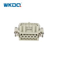 China 6 Cores Rectangular AWG18 Heavy Duty Cable Connectors IP65 for sale