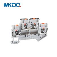 China 2 Level Push In Type Terminal Block Wiring Directly With Equipotential Bonder for sale