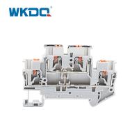 China 2 Level Push In Type Terminal Block Wiring Directly With Equipotential Bonder for sale