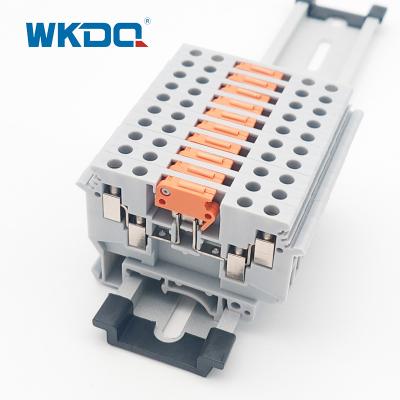 Cina il blocchetto terminali a vite di sconnessione del coltello della ferrovia di baccano 16A 4 conduce 4 millimetri di ² 690V in vendita