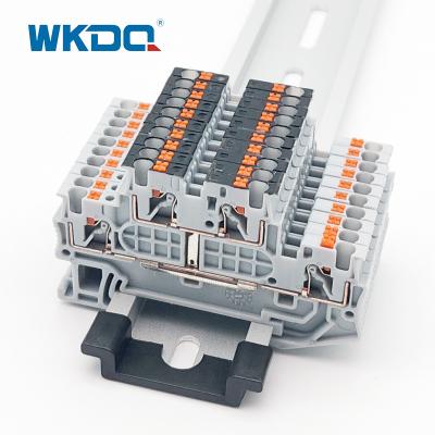 中国 等電位BonderのJPTTB 1.5の二重水平なターミナル ブロック抵抗力がある1.5 Mmの炎 販売のため