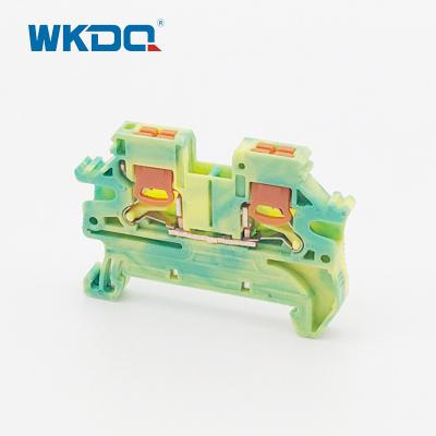 中国 アース端子のブロック2.5 mm2の押しをワイヤーで縛るJPTV 2.5-PEの側面の記入項目 販売のため