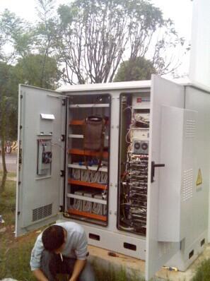 China IP55 Outdoor Battery Enclosure With Air Conditioner, Battery Cabinet, Equipment Cabinet for sale