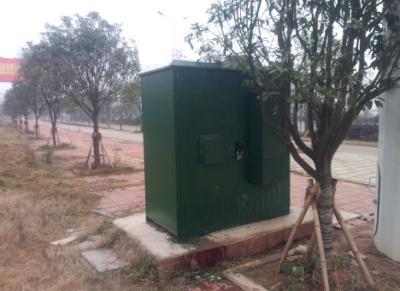 China Telecom Street Cabinet, IP55, Custom Made, Two Compartments, With Air Conditioner for sale