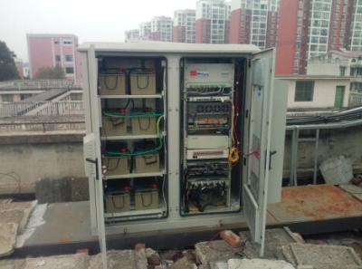 China Outdoor Power System Cabinet, IP55, With Battery Compartment And Equipment Compartment for sale