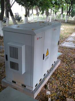 China IP55 Three Compartment Outdoor Telecom Cabinet, With Air Conditioner or Heat Exchanger for sale