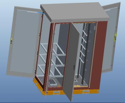 China DDTE045-AL Outdoor Telecom Enclosure, with Active Equipment Bay, Battery Bay, MDF Bay for sale