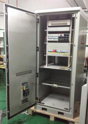 China DDTE011, IP55 19" Rack Custom Made Outdoor Integrated Telecom Enclosure For Base Station for sale