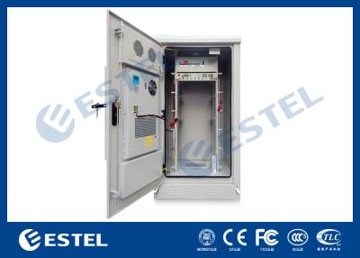 China Air Conditioner Cooling Outdoor Telecom Cabinet 19 Inch Rack Enclosures IP55, Double Wall Galvanized Steel for sale