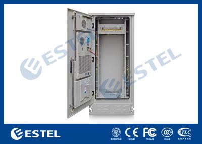 China Professional PDU IP55 Outdoor Telecom Cabinet Grey Color 1800X900X900 mm, 19” Waterproof Double Wall Heat Insulation for sale