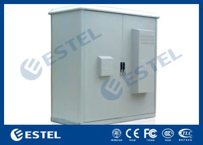 China Integrated Outdoor Telecom Enclosure With Two Compartments For Equipment ,  Battery, Anti-theft Base Station for sale