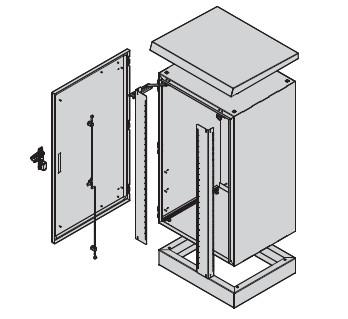 China Single Wall  Weight-saving Aluminum Security Against Vandalism IP55 Outdoor Cabinet  Communication Enclosure for sale