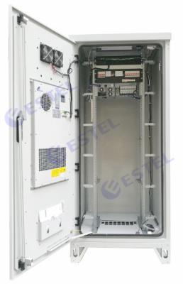 China Weatherproof 40U Air Conditioner Type Outdoor Telecom Cabinet / Integrated Outdoor Telecom Enclosure for sale