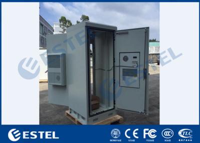 China Telecom Equipment Outdoor Communication Cabinets Steel Double Wall With Two Doors for sale