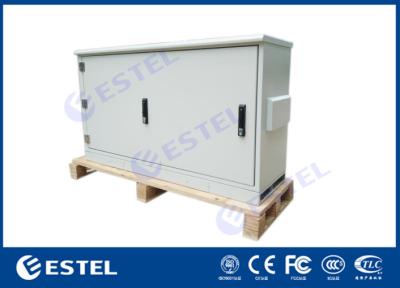China Floor Mounted Outdoor Telecom Enclosure Aluminium Cabinet IP65 Powder Coating for sale