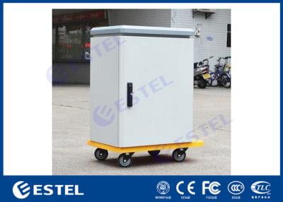 China IP55 Sunproof Galvanized Steel Double Wall Outdoor Telecom Cabinet for sale