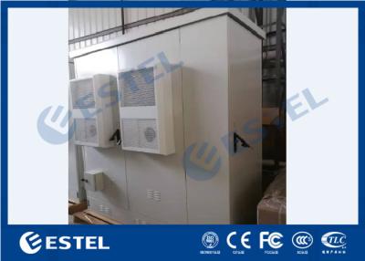 China IP55 Three Compartment Outdoor Electronic Equipment Cabinets With Air Conditioner for sale