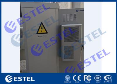 China Anti Corrosion Powder Coated Thermostatic IP65 Outdoor Telecom Cabinet With Front Rear Access for sale