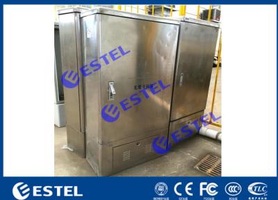 China Stainless Steel IP65 Fiber Optic Cable Handover Cabient With Front Access Floor Mount for sale