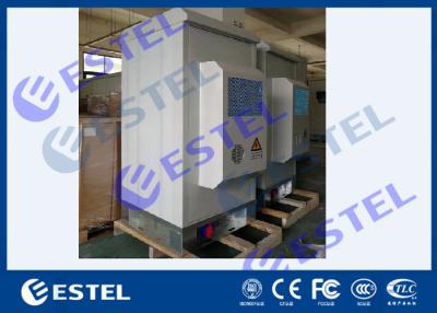 China Efficient Cooling System Outdoor Telecom Cabinet Galvanized Sheet One Front Door With Oil Socket for sale