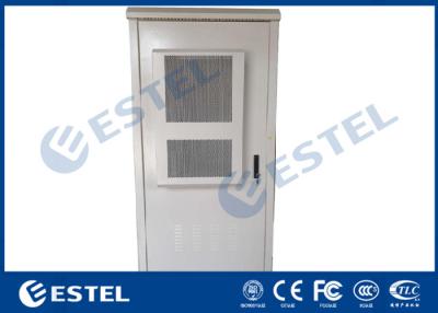 China 40U IP55 Galvanized Steel Outdoor Telecom Cabinet 19 Inch Rack Double Wall Base Station Cabinet for sale