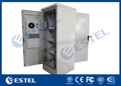 China Telecommunication Outdoor Battery Telecom Cabinet With Heat Exchanger Floor Mounting for sale