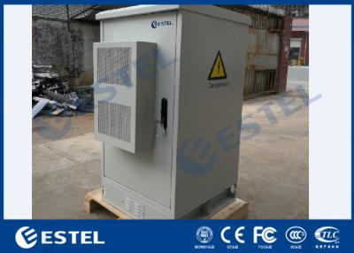 China Galvanized Steel Outdoor Telecom Cabinet 500W Cooling System With Front And Rear Access for sale