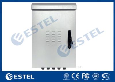 China IP55 Pole Mounted Outdoor Telecom Cabinet With Cooling Fans 600mm Width 600mm Depth 900mm Height for sale