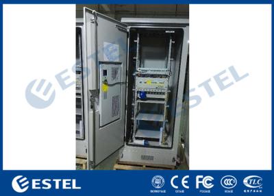 China Integrated Weatherproof Outdoor Telecom Cabinet Galvanized Steel With Oil Socket for sale