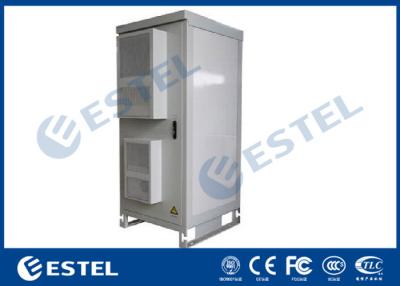 China 40U Telecom Equipment Outdoor Cabinet Galvanized Steel Single Wall With Heat Insulation for sale