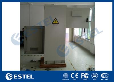 China Armário exterior das telecomunicações das portas IP55 dois para equipamentos eletrônicos e sistema de bateria à venda