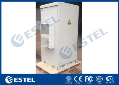 China 40U 19" piso de aço galvanizado cremalheira - acesso exterior montado da parte traseira da parte dianteira do armário das telecomunicações à venda