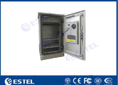 China Pole Mount Air Conditioner Cooling Outdoor Telecom Cabinet Including 13U 19" Rack for sale