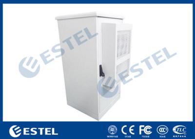 China Color Gray RAL7035 Galvanized Steel Outdoor Telecom Enclosure 850X850X1750mm for sale