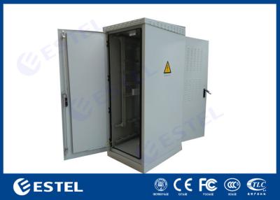 China Two Doors 4G System Outdoor Telecom Enclosure Weatherproof 1300mm High for sale