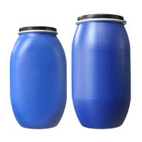 China HDPE Plastic Blue Chemical Drum Rustproof Open Top Locking Ring for sale