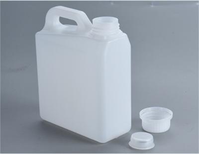 Cina 1L Dishwashing Liquid Plastic Bottle Disinfectant Water Square Flat Can HDPE Peanut Oil Chemical Plastic Barrel in vendita