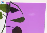 China Translucent Purple Colour Plastic Sheet 1.2g/cm3 Density for sale