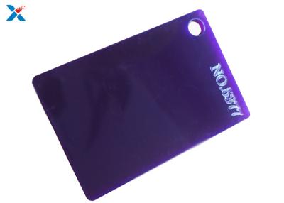 China Translucent Purple Colour Plastic Sheet 1.2g/cm3 Density for sale