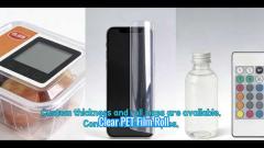 Clear PET Film Roll with Colorful Corona Marker | High Quality BOPET for Printing