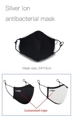 Cina Maschera elastica di rame lavabile del cotone di Ion Cotton Face Mask Reusable Earloop in vendita