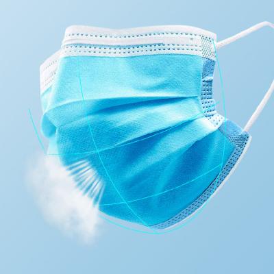 Cina Maschera di protezione chirurgica eliminabile di sanità, maschera di Earloop del tessuto di 3 pieghe non in vendita